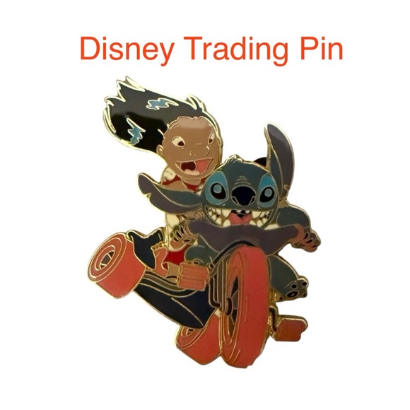 Disney | Accessories | Disney Lilo And Stitch Ridding A Big Wheel 202 ...